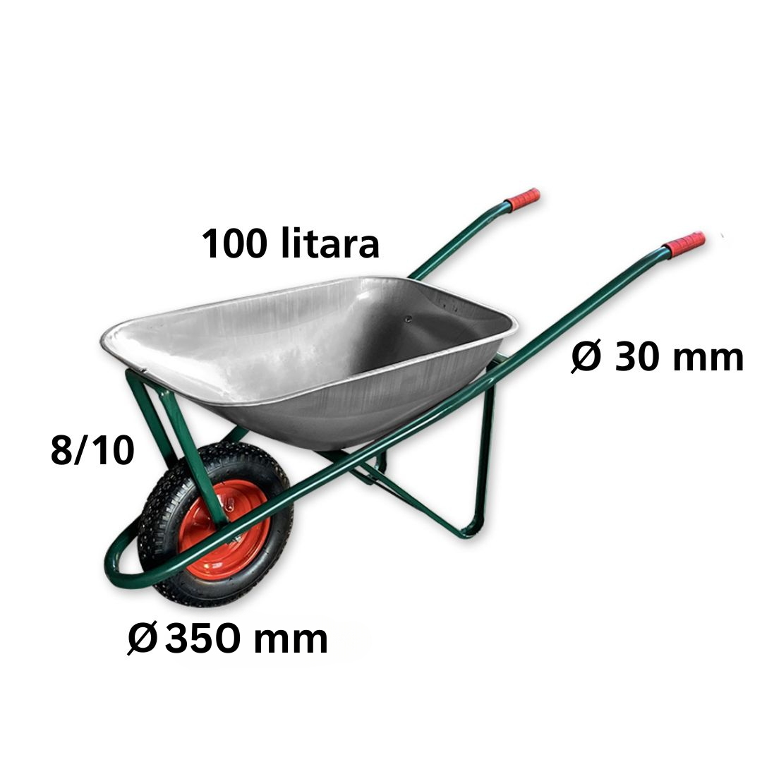 Građevinska kolica PROFI – 100 litara – Ferro-Pack d.o.o.