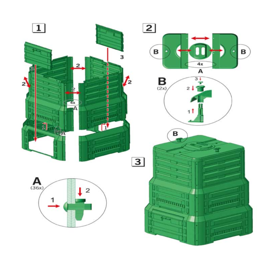 AL-KO komposter K390, 390 litara – Ferro-Pack d.o.o.